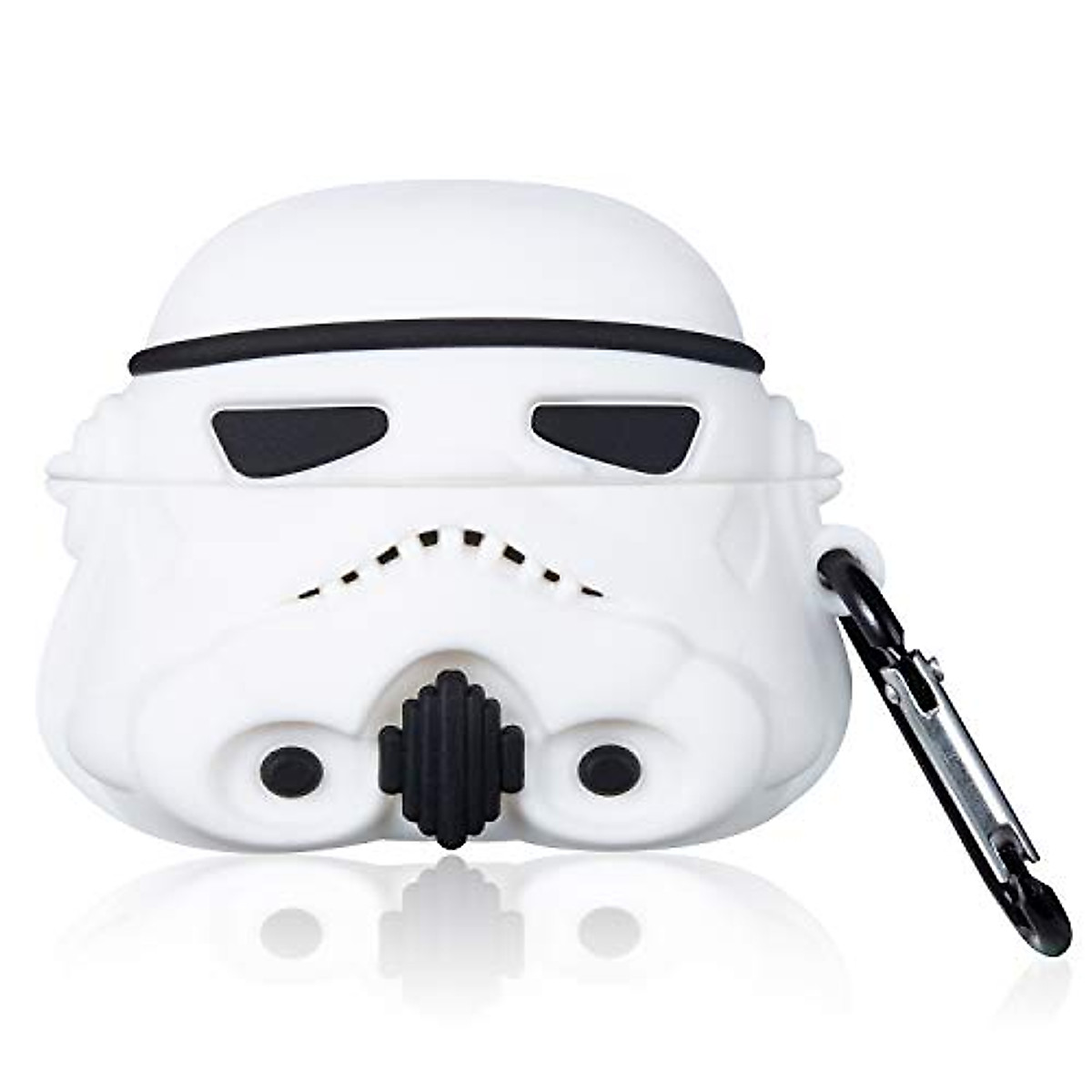 Coralogo for Airpods Pro 2019/Pro 2 Gen 2022 Case, Cute Cartoon Character Protective Keychain Cover, 3D Fun Cool Stylish Soft Silicone Skin Air pods Pro Charging Cases for Airpod Pro (White Man