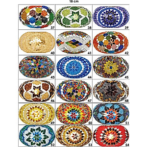 DEMMEX 2020 Customizable Turkish Moroccan Mosaic Tiffany Floor Table Lamp 3 Big Globes