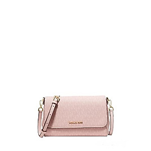 Michael Kors Medium Logo Convertible Crossbody Bag (DK Powder Blush)
