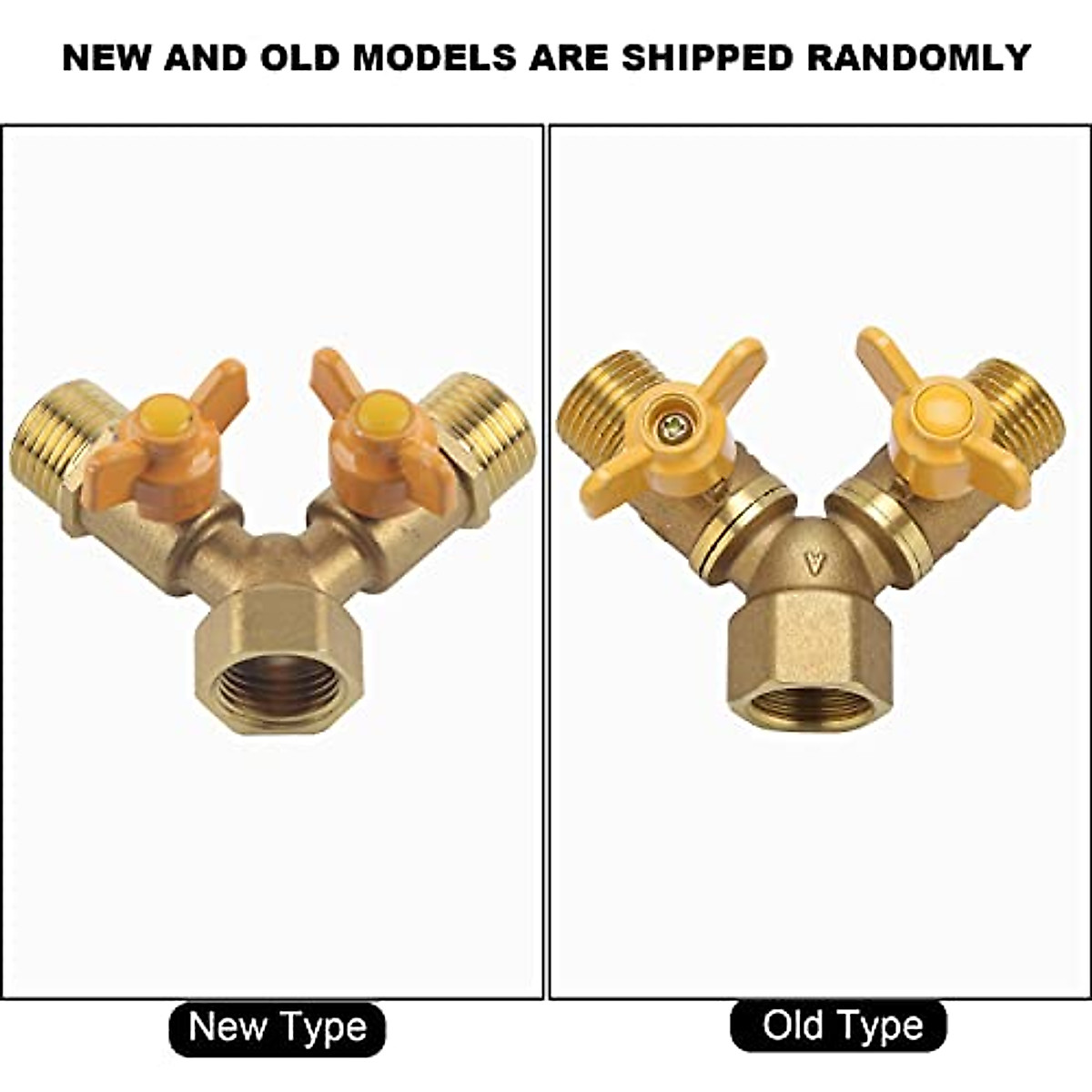 Garden Hose Splitter, G1/2 Inch Faucet Splitter, Washing Machine Water Splitter, Garden Irrigation Tap Adaptor