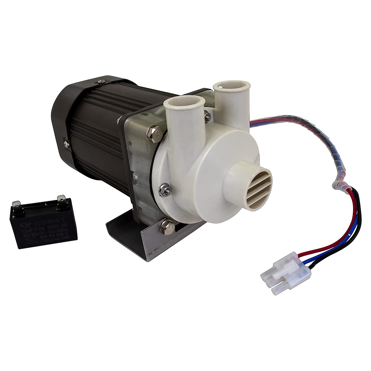 IMM Ice Machine Motor Replacement for Hoshizaki S-0731 Ice Machine Motors Includes mounting Plate 14 inch Cable & Plug Fits 900-SD, KM-1300MAH, and KM-1340MRH