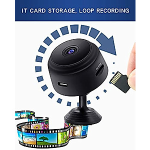 AICAM Hidden Cameras for Home Security, 1080p HD Mini Spy Camera Wi-Fi Wireless, Small Nanny Camera Indoor with Remote View, Motion Detection, Night Vision, Tiny Spy Cam