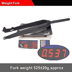 Matte 3K Carbon Fiber Mountain Bike Fork 1-1/8" Rigid Disc Brake 26/27.5/29er Straight Tube 28.6mm, Ultralight Bicycle Carbon Fiber Fork fit Mountain Bike Road,29ER