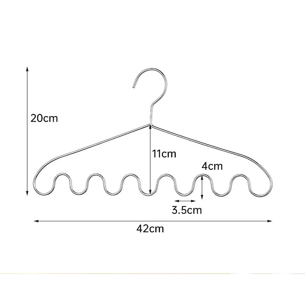 Redredya 3 Tank Tops Hangers, Stainless Steel Bra Holder Hanger Space Saving Closet Organizer and Storage Rack for Bras, Tank Tops, Camisoles