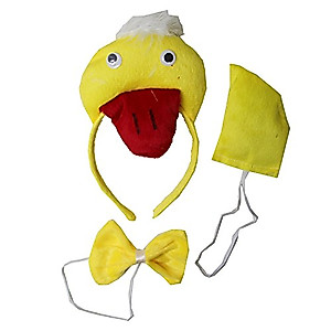 Kirei Sui Yellow Duck Headband Bowtie Tail 3pcs Costume
