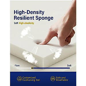 YEFU Outdoor Rocking Chair with Thin Cushion, Adirondack Chair for Indoor and Outdoor, Used in Patio, Fire Pit, Deck, Garden, Campfire Chairs(White Chair+Gray Cushion)