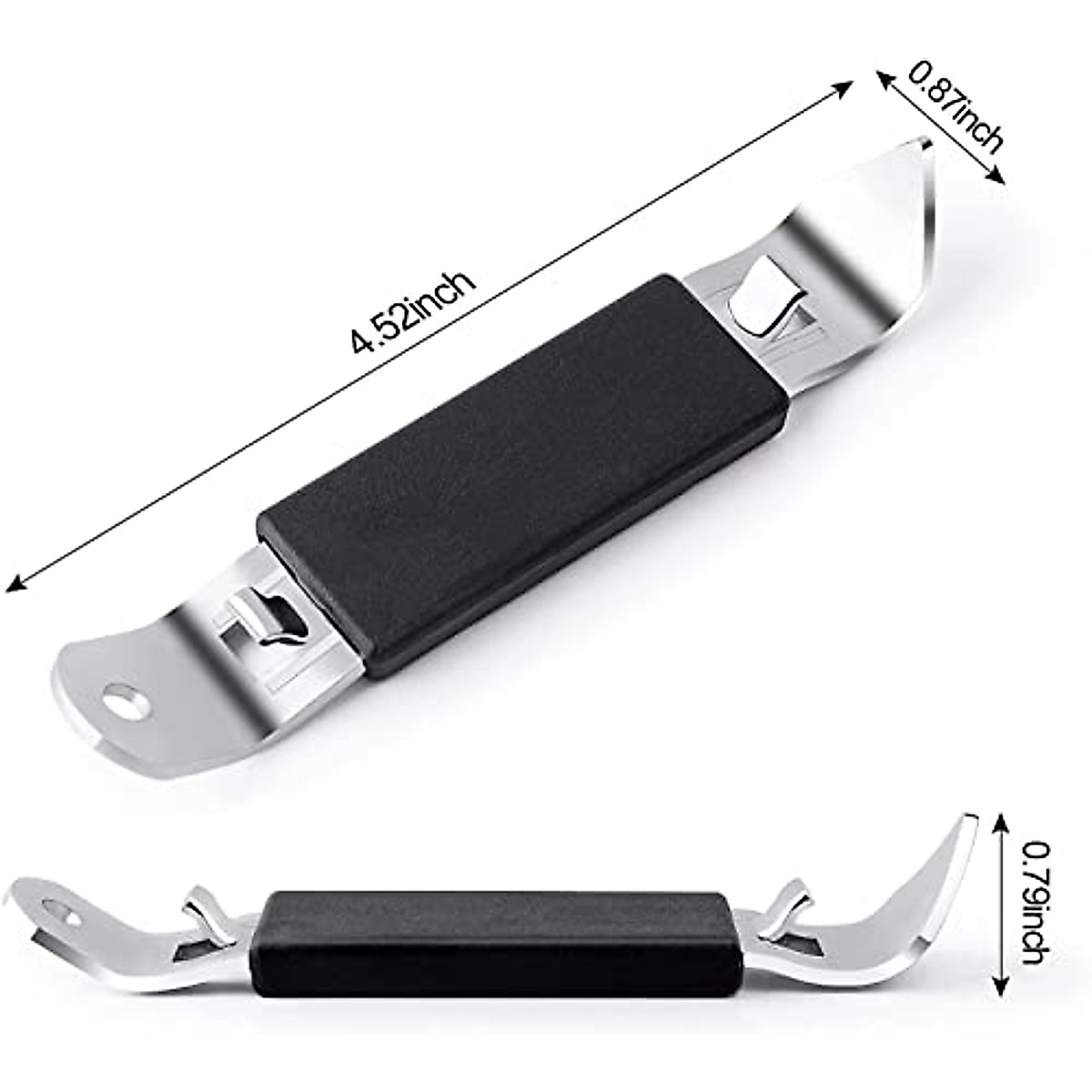 BEATURE Bottle Opener - 3 Pieces Magnetic Beer Bottle Openers - Metal Can Punch Opener Magnet for Fridge, 3 Colors