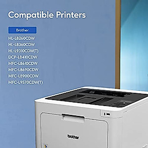 TN436 Toner Cartridge High Yield Replacement Compatible for Brother TN 436 TN436BK TN436C TN433 TN431 for Brother HL-L8360CDW HL-L8260CDW MFC-L8610CDW MFC-L8900CDW MFC-L8690CDW Printer (1BK,1C,1M,1Y)