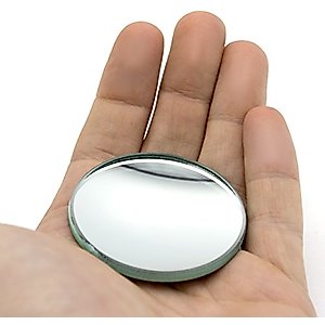Concave Mirror, 2" (50mm) Diameter, 50mm Focal Length - Round - Glass - 3.3mm Thick Approx. - Eisco Labs