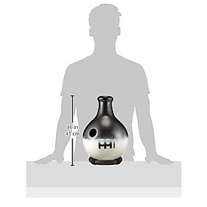 Meinl Percussion IBO Drum, Large Fiberglass Body with Liquid Chamber for Added Sound Effects-NOT Made in China-Includes Microphone Port and Padded Foam Base, 2-Year Warranty (ID9BK/WH)