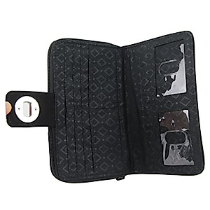 Vera Bradley RFID Turnlock Wallet (Classic Black)