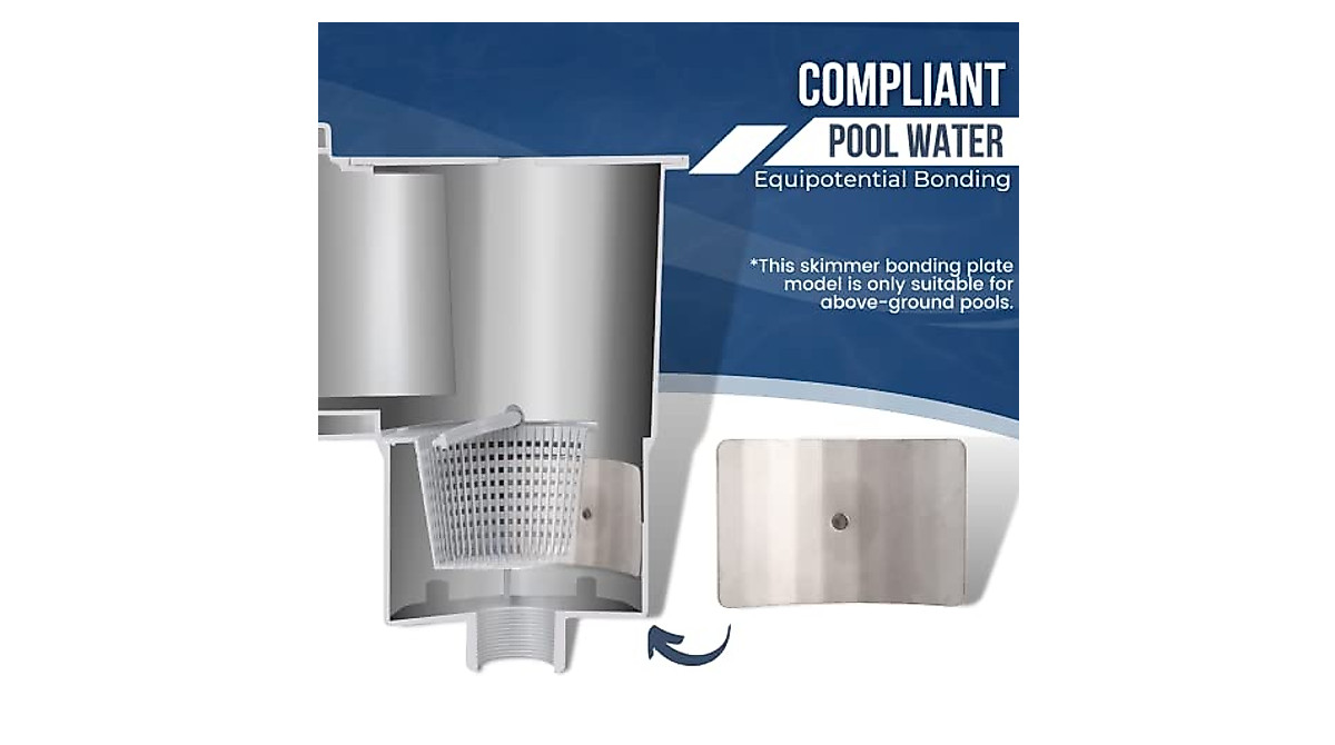 TonGass Above-Ground Pool Bonding Plate - NEC 680.26(C) Compliant