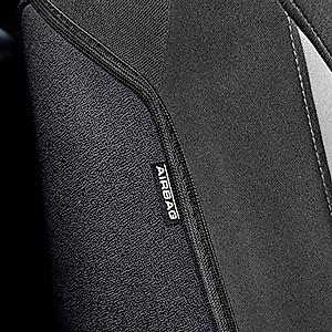 Motor Trend SpillGuard Seat Covers for Cars Trucks SUV – Waterproof Car Seat Covers with Neoprene Lining, Automotive Seat Cover Set for Front Seats, Interior Car Accessories (Gray)