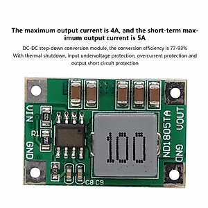 2Pcs ND1805TA Step Down Module 5-18V to /3./3.7V/4.2V/5V/6V Motor Drive Converter DIY Power Supply(5-18V to 3.7V)