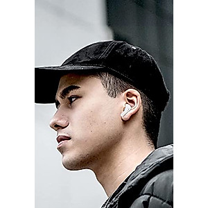 Bluetooth Headphones Wireless Earbuds for iPhone/Android, Noise Cancelling Immersive Waterproof Wireless Earphones with Charging Case Compatible with iPhone 14/13/12/11/SE/X/8/7/iPad/Android - White