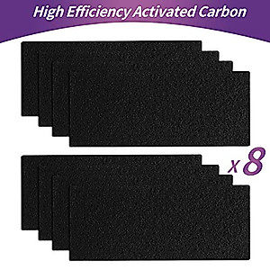 Gazeer True HEPA Filter Replacement for Holmes Aer1 Series Total Air Cleaner, Replacement Parts # HAPF300AP-U4 (6 Pcs HEPA Filters + 8 Pcs Pre Filter)