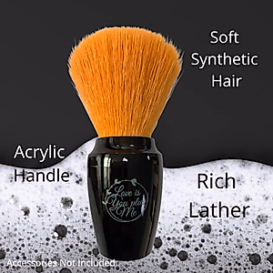 Shave Brush for Men - Barber Shaving Brush - Travel Shave Brushes - Synthetic Shaving Brush - Wet Shave Products for Men Women