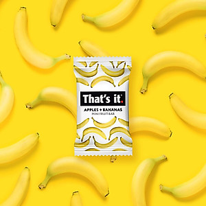 That’s It. Fun Size Fruit Bars Variety Pack(50 Pieces, 10g Each) With Apples + Bananas, Apples + Cranberries, Non-GMO, Paleo and Kosher Friendly, Gluten Free Breakfast Snacks