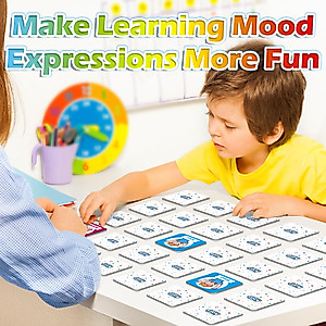 Aizweb Feelings Emotions Match Game,Memory Game,Social Emotional Learning Activities,Toddler Baby Flash Cards,Calm Down Corner Supplies,Educational Toys for Pre K Preschool Kindergarten Autism ADHD