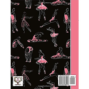 Composition Notebook: Dance Ballet Black and Pink College Ruled Lined Pages Book (7.44 x 9.69)