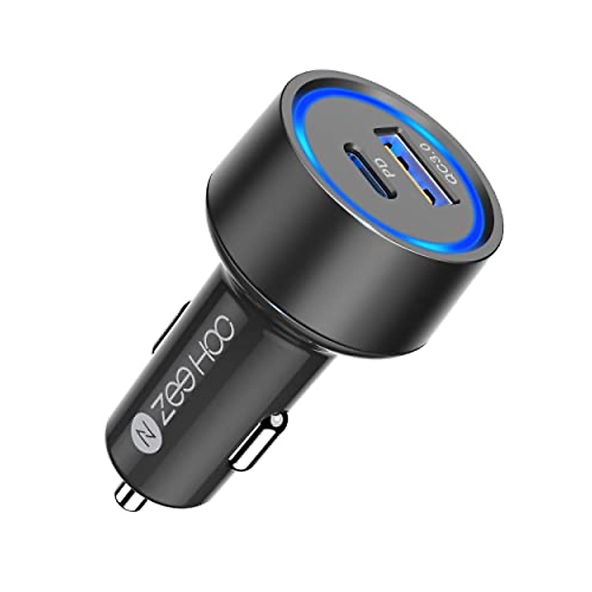 Car Charger, ZeeHoo USB C Car Charger Adapter QC 3.0&PD Dual Port 45W Fast Charging for Apple iPhone 14 13 12 11 Pro Max Mini, Samsung Galaxy S23 Ultra/S22/Z Fold4 Flip 4/S21/Note20/Pixel/LG