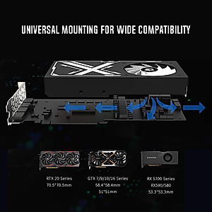 ID-COOLING ICEFLOW 240 VGA Graphic Card Cooler 240mm Water Cooler GPU VGA Cooler Compatible with RTX 20XX Series/GTX 10XX Series /900 Series/AMD RX 200/300 Series/GTX 1600 Series