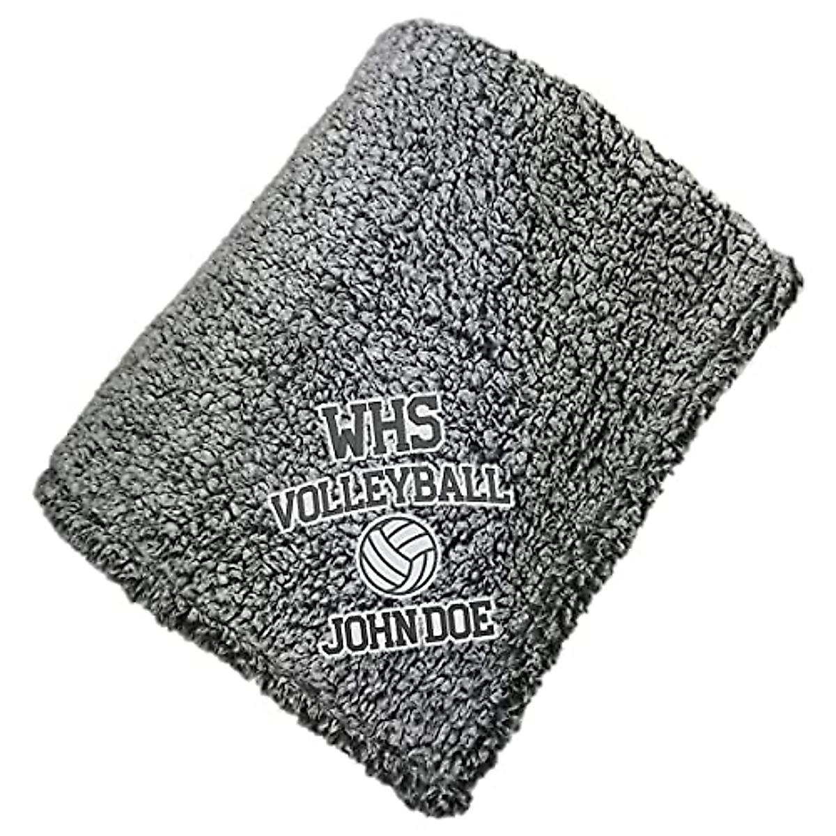 The Crafty Engineer Personalized Volleyball Blanket Embroidered Senior Blanket