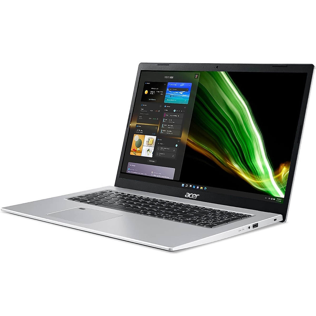 Acer Aspire 5 A517-52-75N6 Laptop | 17.3" Full HD IPS Display | 11th Gen Intel Core i7-1165G7 | Intel Iris Xe Graphics | 16GB DDR4 | 512GB SSD | WiFi 6 | Fingerprint Reader | BL Keyboard | Windows 11