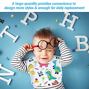 HooLing 12 Pieces Sublimation Blank Baby Bib White Blank Baby Bib Reusable Heat Transfer Printing DIY Baby Newborn Crafts Gifts, 30 x 27 cm