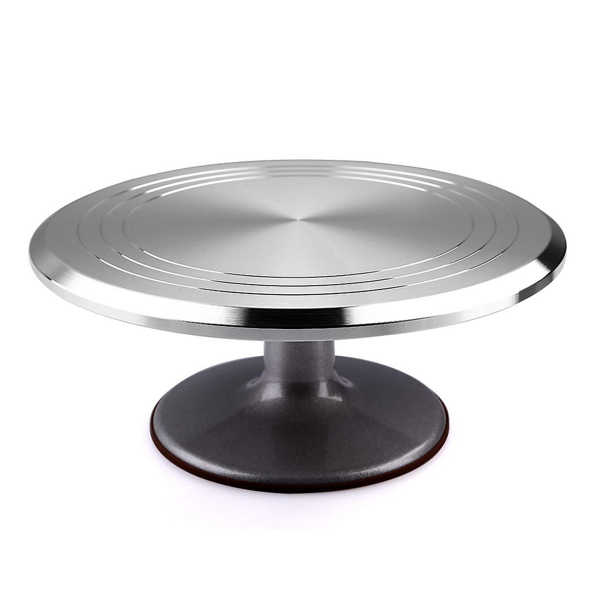 Uten Cake Stand 12 Inches Aluminium Cake, Cake Turntable, Cake spinner, Decorating Display Standble, Easy to use Revolving, Made of Aluminium Alloy material of Food Grade, 7.5'' Base, Polish Plate