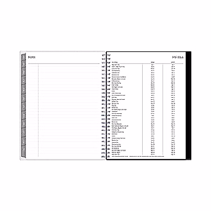 Blue Sky 2024 Weekly and Monthly Planner, January - December, 8” x 10.875”, Frosted Cover, Wirebound, Ayana (142999-24)