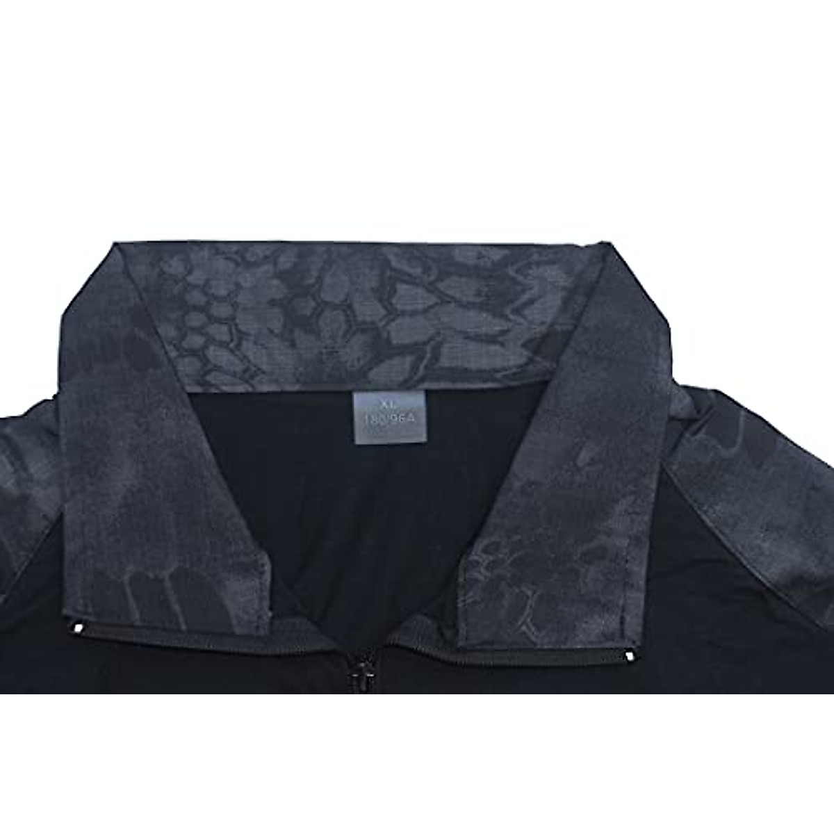 Bethspec Men's Tactical Military Assault Combat Tactical Shirt Long Sleeve Slim Fit Camo T-Shirt with 1/4 Zipper