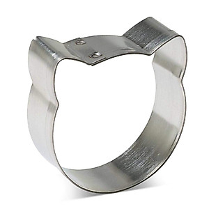 Foose Cookie Cutters Miniature Small Round Cat Face, 1.5 inch - Made in the USA