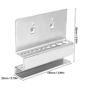 Hex Socket Wrench Storage Rack, Classified Organizer for Workshop with Hardware Tool Hanging Board, Zinc Plated Steel, 100mm or 3.94in,Loading Capacity:3~5Kg