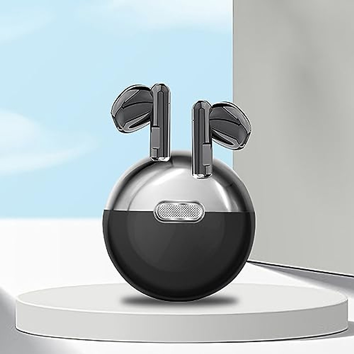 Yrmaups Bluetooth Headphones Wireless Earbuds, Light-Weight Sports Ear Buds with Charge Cases, IPX4 Water Proof Headset with Microphone Cordless Earphone Suitable for TV Phone PC Laptop