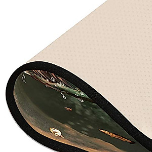 ALAZA Fantasy Mermaid in Mythical Sea Runner Area Rug Non Slip Floor Mat for Hallway Entryway Living Room Bedroom Dorm Home Decor 72x24 inches