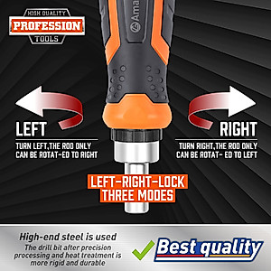 Amartisan 22 IN 1 Ratchet Screwdriver Set, Precision Multi-bit Ratchet Screw Drivers, Slotted/Philips/Pozi/Torx