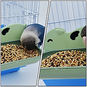 Ipetboom Humming Bird Feeder Bird Feeder Birdcage Feeding Bowl: 2Pcs Bird Cage Water Bowls Parrot Food Dish- Proof Parakeet Dish Cup for Small Animals Pet Birds Cage Parakeet Bird Cage