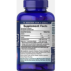 Puritan's Pride Glucosamine, Chondroitin & MSM -3 Per Day Formula