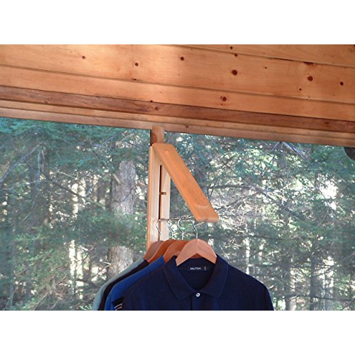 InstaHANGER Country Classic Closet Organizer, The Original Folding Drying Rack, Wall Mount