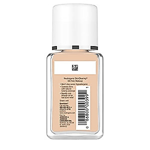 Neutrogena SkinClearing Oil-Free Acne and Blemish Fighting Liquid Foundation with Salicylic Acid Acne Medicine, Shine Controlling, for Acne Prone Skin, 70 Fresh Beige, 1 fl. oz