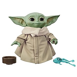 STAR WARS The Child Talking Plush Toy with Character Sounds and Accessories, The Mandalorian Toy for Kids Ages 3 and Up, Green