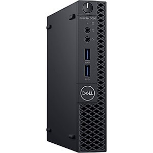 Dell OptiPlex 3060 Micro Desktop Computer with Intel Core i3-8100T 3.1 GHz Quad-Core, 4GB RAM, 500GB HDD (WMT3D)