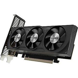 Gigabyte NVIDIA GeForce RTX 4060 OC Low Profile Graphics Card - 8GB GDDR6, 128-bit, PCI-E 4.0, 2475MHz Core Clock, 2X DP 1.4, 2X HDMI 2.1a, NVIDIA DLSS 3 - GV-N4060OC-8GL