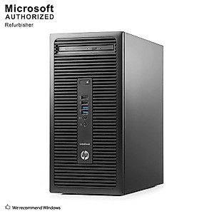 HP EliteDesk 705 G2 Tower Business Desktop PC, AMD Quad A10 Pro-8750B up to 4.0GHz, 16G DDR3, 1T, WiFi, BT 4.0, DVD, Windows 10 64 Bit-Multi-Language Supports English/Spanish/French(Renewed)