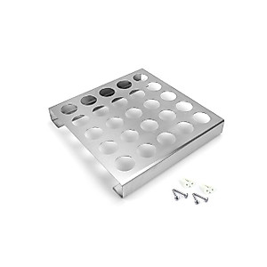 Polar Whale 2 Brushed Stainless Steel Coffee Pod Organizer Storage Tray Counter Stand or Wall Mount Compatible with Keurig K-Cup KCup for Kitchen Home Office Waterproof 12 x 12 Inches Each Holds 25