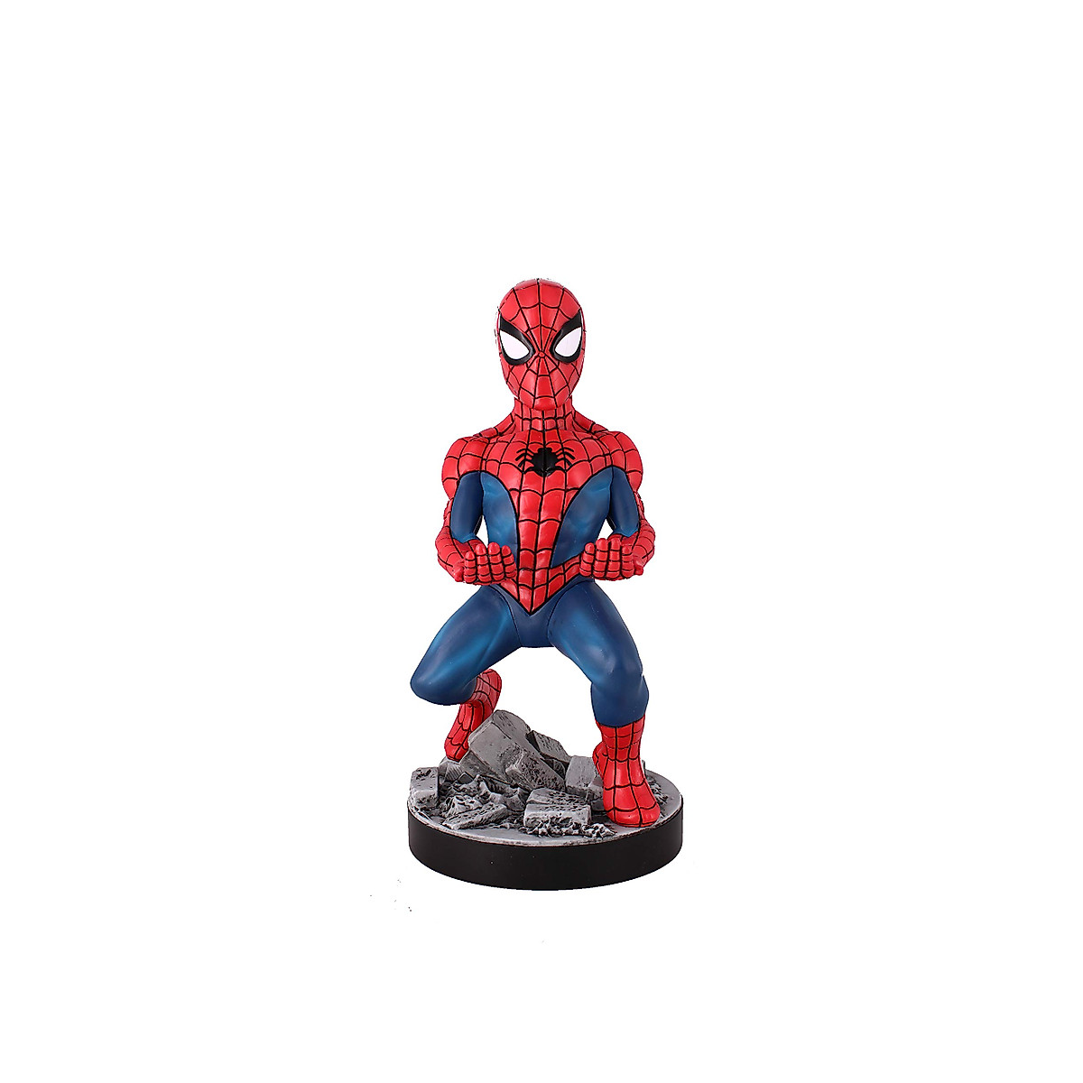 Exquisite Gaming: Marvel: The Amazing Spider-Man - Original Mobile Phone & Gaming Controller Holder, Device Stand, Cable Guys, Licensed Figure 8 Inch