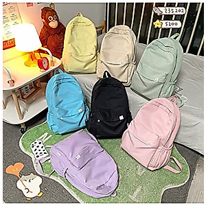 Kawaii Backpack Aesthetic Backpacks Back to School Supplies Aesthetic School Supplies for Teen Girls Women Mochila (Green)