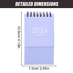 MAGICLULU 2024 Calendar for Table Small Desk Calendar Year of The Dragon Calendar Desk Pad Calendar De Adviento Maquillaje Decorative Desk Calendar Office Morandi Paper Coil