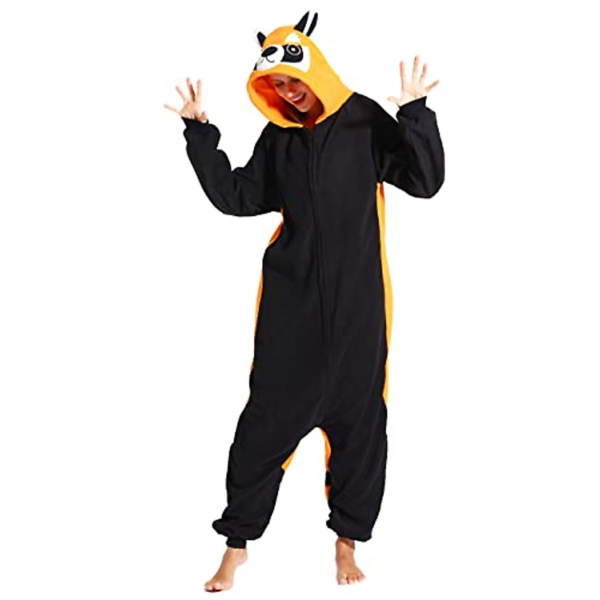 ofodoing Adult Animal One-piece Pajamas Cosplay Animal Homewear Sleepwear Jumpsuit Costume for Women Men